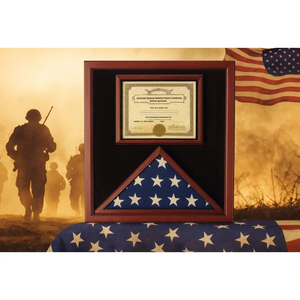 Why a Flag Display Case with Certificate Holder Makes the Perfect ...