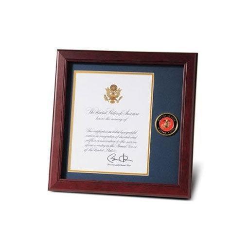 U.S. Marine Corps Medallion Presidential Memorial Frame