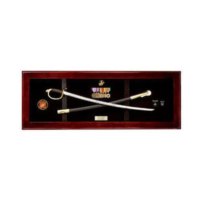USMC Sword Display Case, Sword Cases, Marine Sword frame – Flags ...